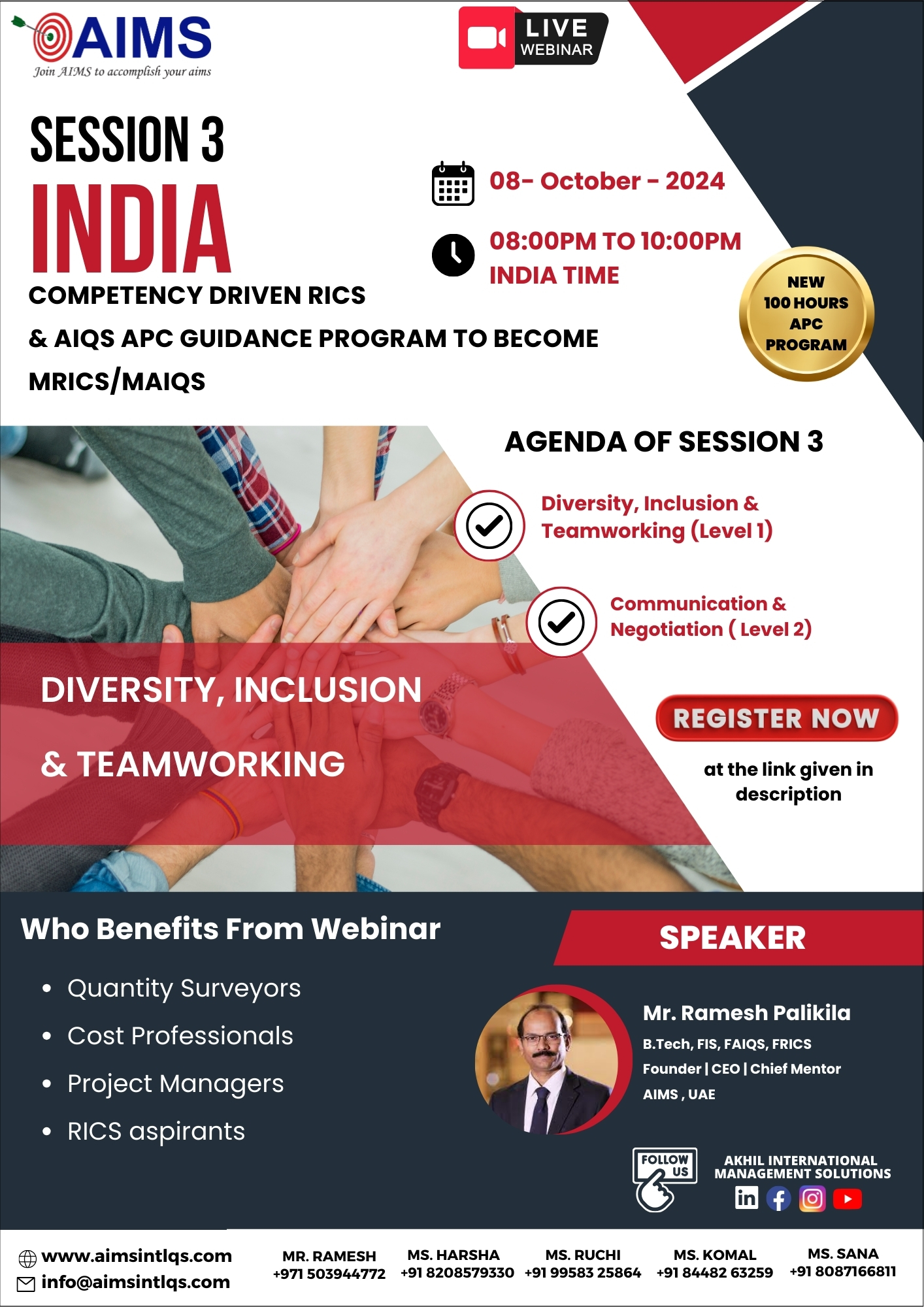 AIMS Intl QS - Join AIMS to Accomplish Your Aims